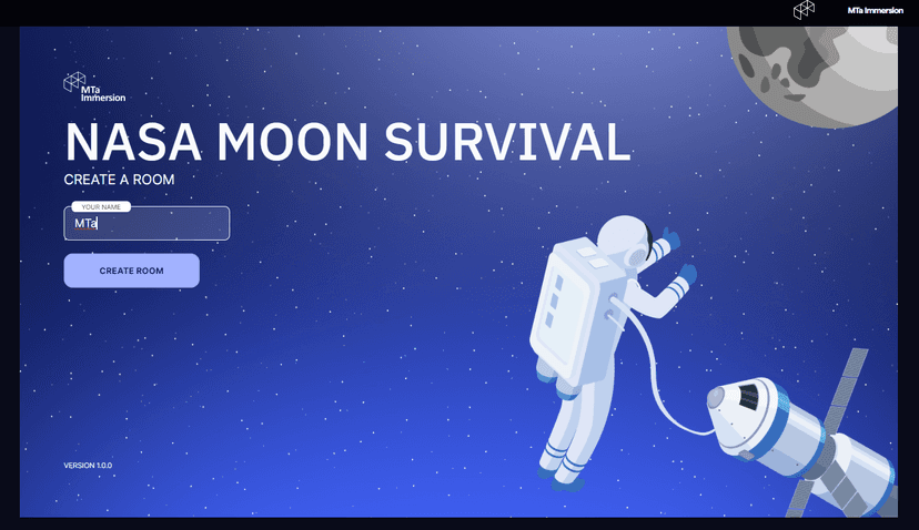 NASA Moon Survival | MTa VELA